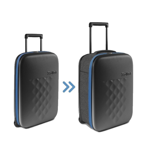 Rollink Flex Carry-on Valigia Trolley Richiudibile Blu – Unico & Multiplo